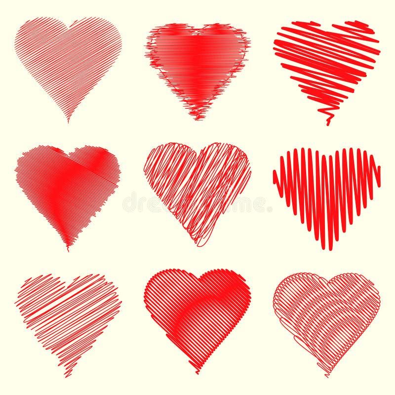 Nine Different Heart Shapes Collection Specially for Valentines Day ...
