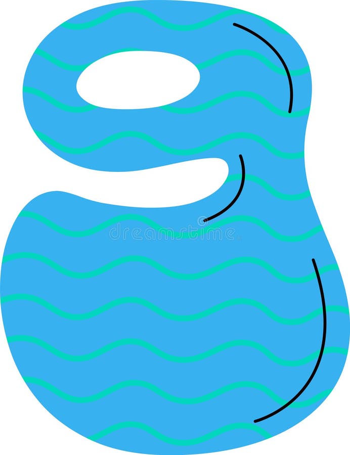 Nine Digit Cartoon Font stock vector. Illustration of vector - 293788988