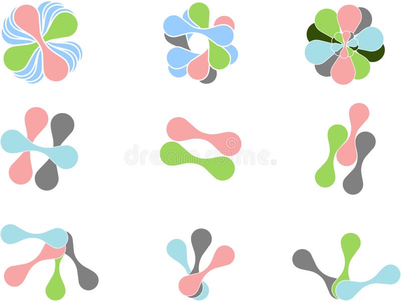 Nine elements stock vector. Illustration of drops, recycle - 7901299