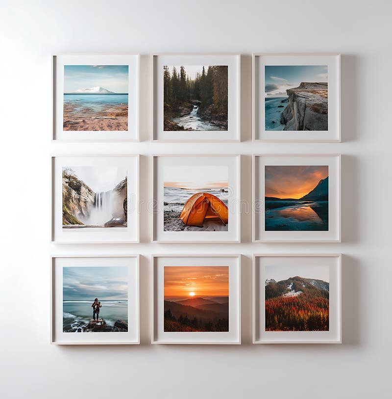 Appealing Gallery Wall Display Stock Illustrations – 321 Appealing ...