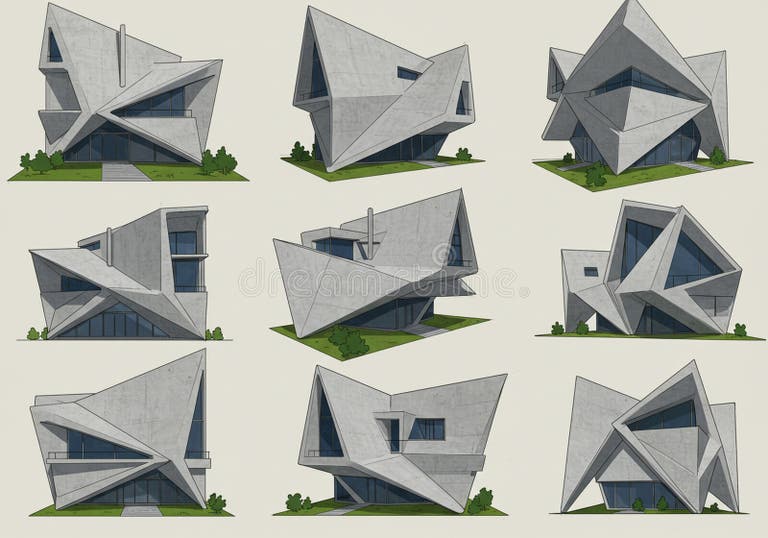 Irregular Angular Structures Stock Illustrations – 42 Irregular Angular ...