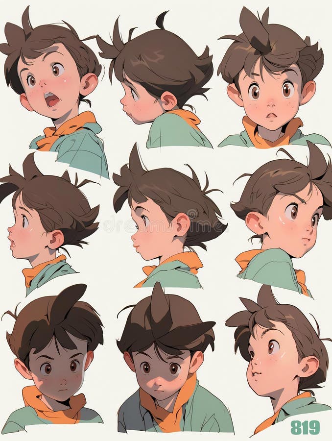 Boy Different Expression Stock Illustrations – 5,488 Boy Different ...