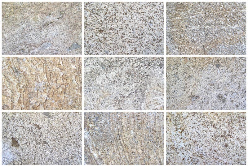 Nine Natural Limestone Background or Textures Stock Photo - Image of ...