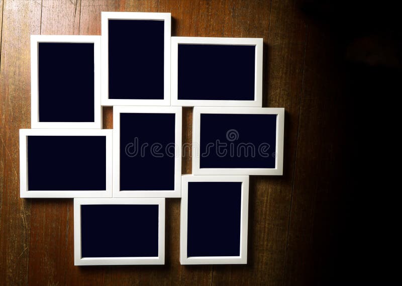 Nine picture frames stock image. Image of decoration - 22731557