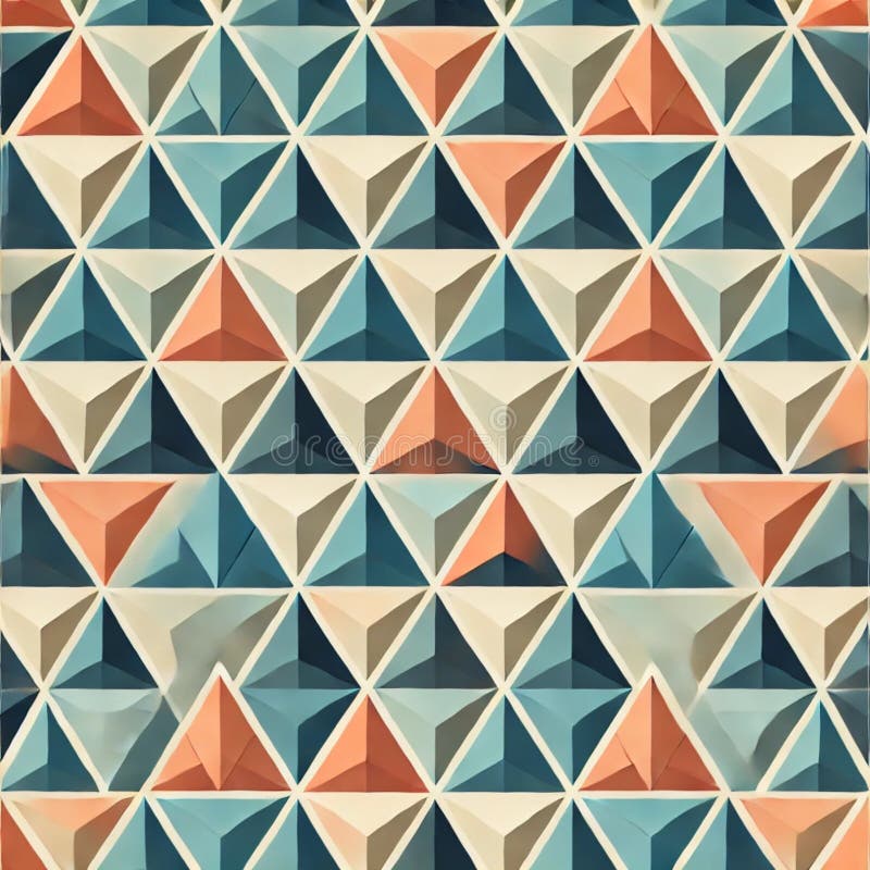 Nine Shades Triangle Type Pattern Stock Illustration - Illustration of ...
