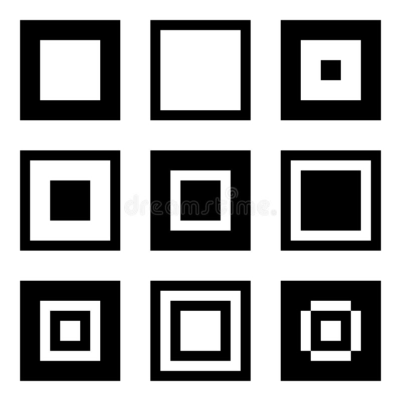 Nine Squares stock illustration. Illustration of squared - 6192159