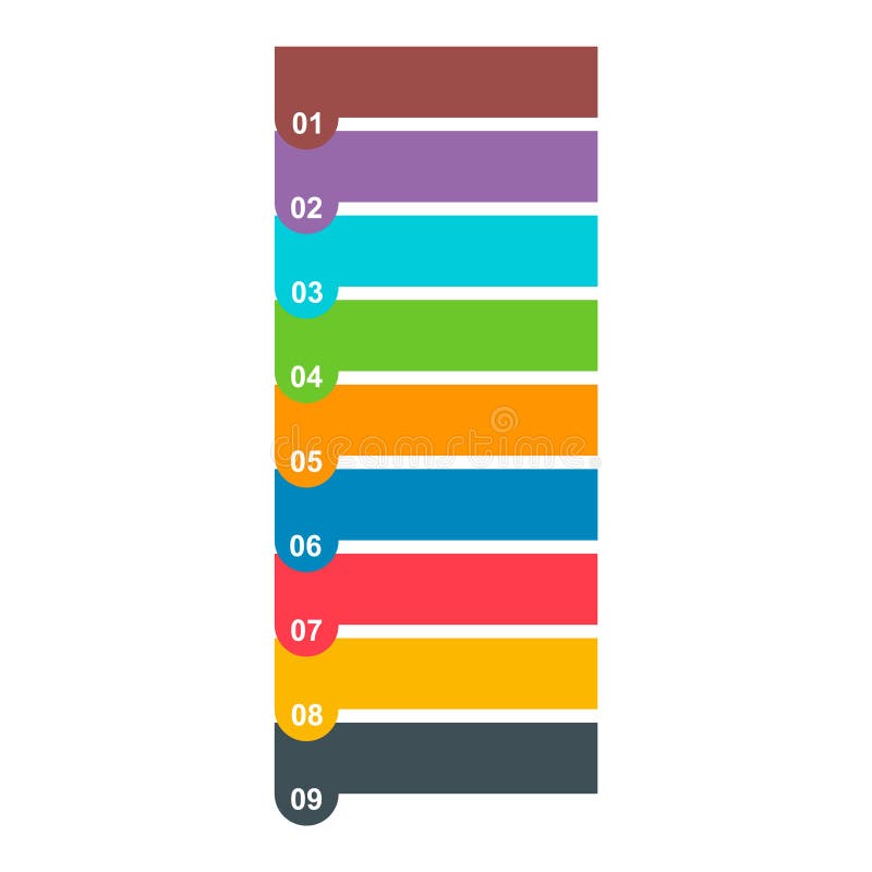 Nine Step Infographic Vertical Diagram, Business Information Design ...