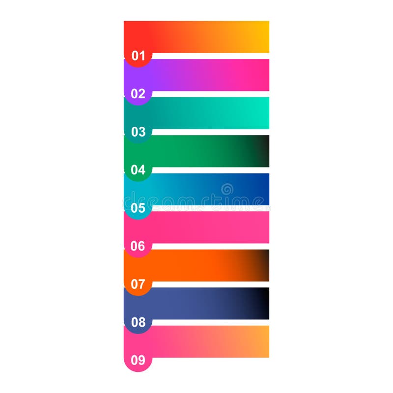 Nine Step Infographic Vertical Diagram, Business Information Design ...