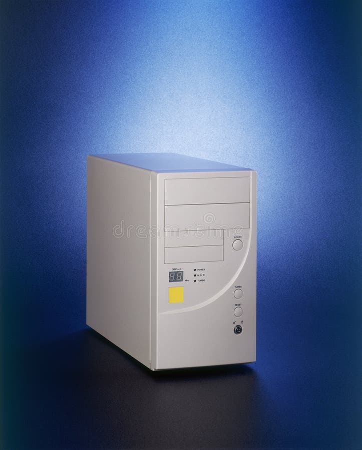 Nineties Obsolete Tower Pc Computer and Windows 95 Logo on Screen ...