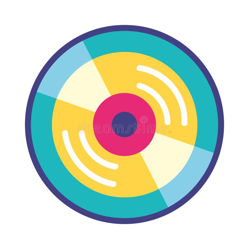 Nineties pop art style cd stock vector. Illustration of nineties ...