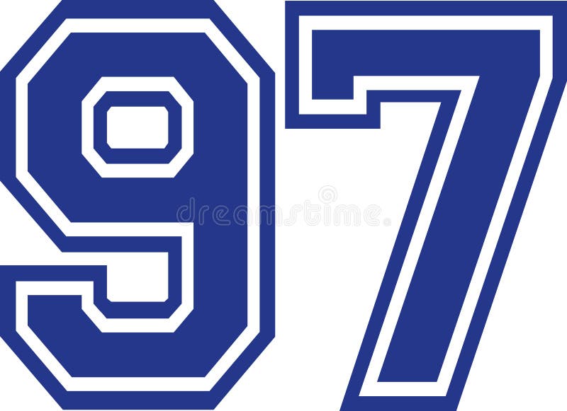 Ninety Seven Seven Years Anniversary Golden. Anniversary Template ...