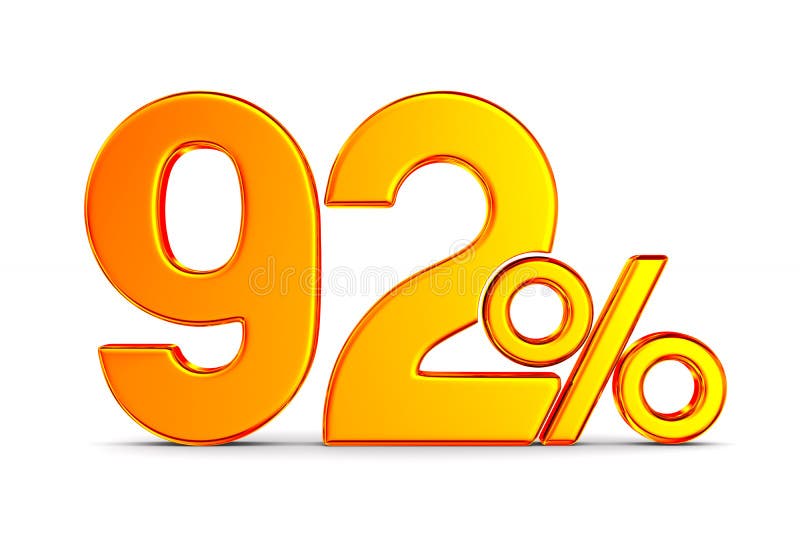 92 Percent stock illustration. Illustration of investment - 2466129