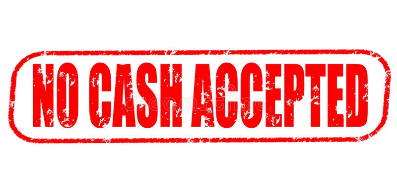 El Efectivo No Es Un Icono Aceptado Para Puerta, Vector Ilustración del ...