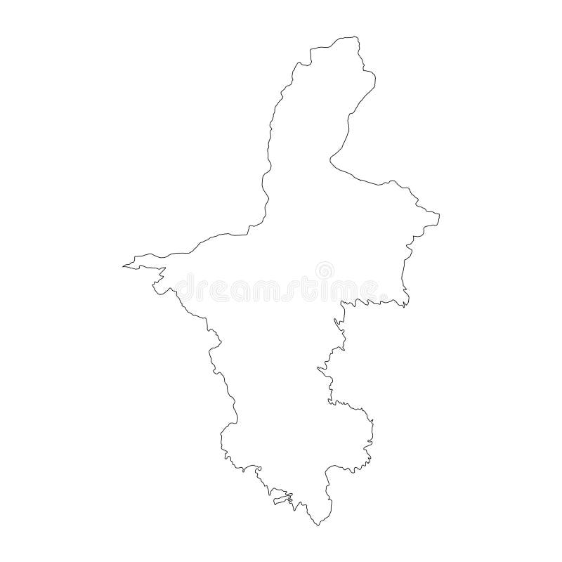 Ningxia Hui outline map stock vector. Illustration of sheng - 379392470