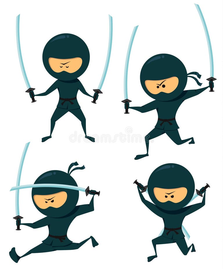 Ninja Jumping Stock Illustrations – 485 Ninja Jumping Stock ...