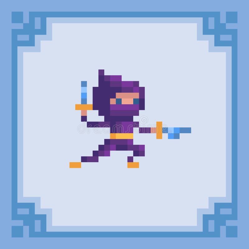 Ninja Pixel Art Stock Illustrations – 135 Ninja Pixel Art Stock ...