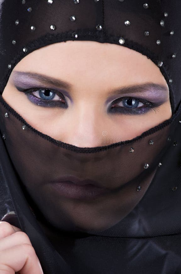 Ninja face stock image. Image of eyed, dark, exotic, beauty - 10542591