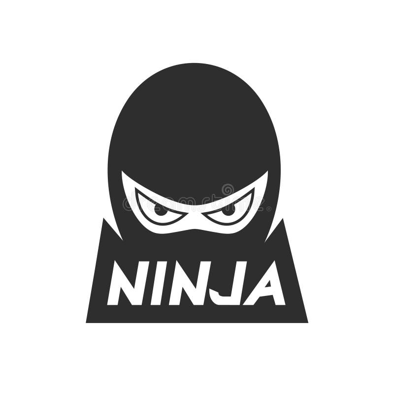 Ninja Face Logo of Shinobi Silhouette Clipart Stock Vector ...