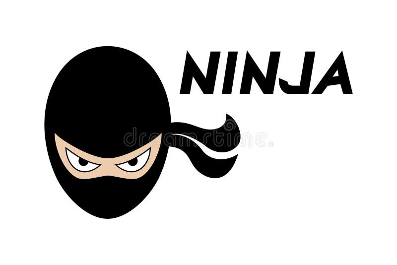 Red ninja draw stock vector. Illustration of hazard - 112350137
