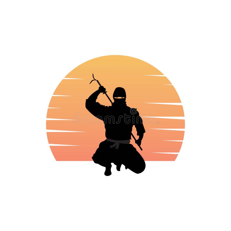 Ninja icon stock vector. Illustration of weapon, fighter - 241330389