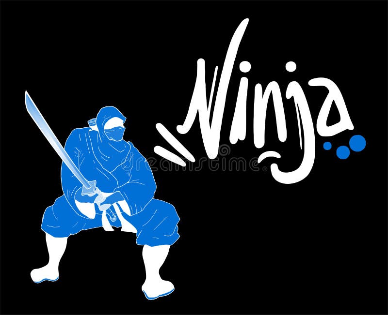 Ninja illustration stock vector. Illustration of ninja - 55605472