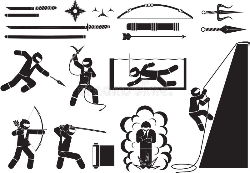 Ninja stock vector. Illustration of figure, culture, japanese - 72066942