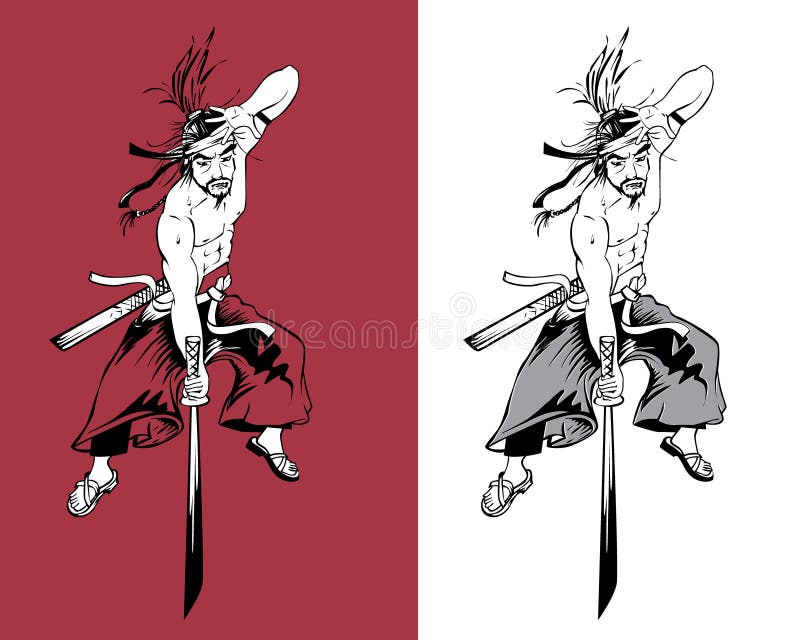 Ninja martial artist stock illustration. Illustration of muscles - 26645701