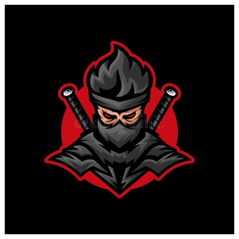 Ninja Mascot Esport Logo Vector Template, Creative Ninja Logo Design ...