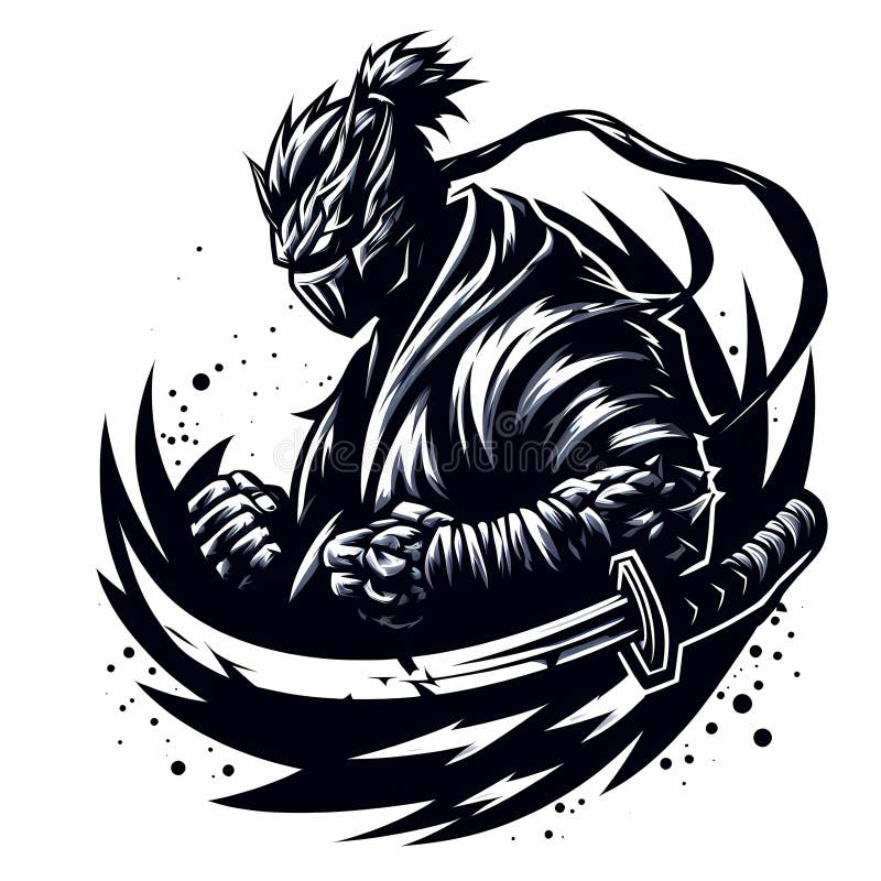 Ninja Mascot Logo Creative Ninja Emblem Design Concept ,image is ...