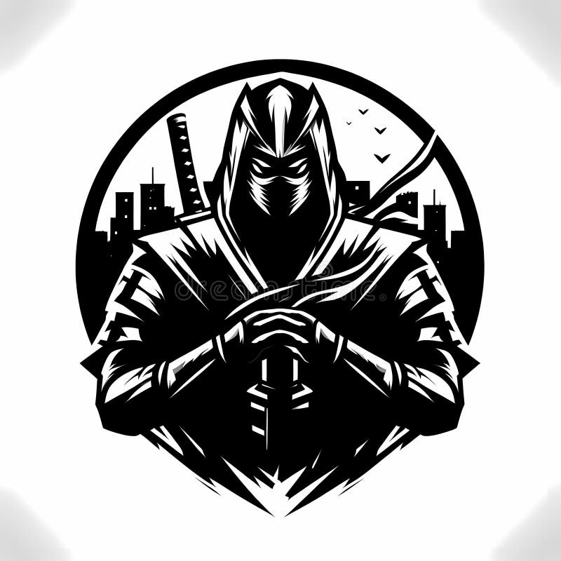 Ninja Mascot Logo Creative Ninja Emblem Design Concept ,image is ...