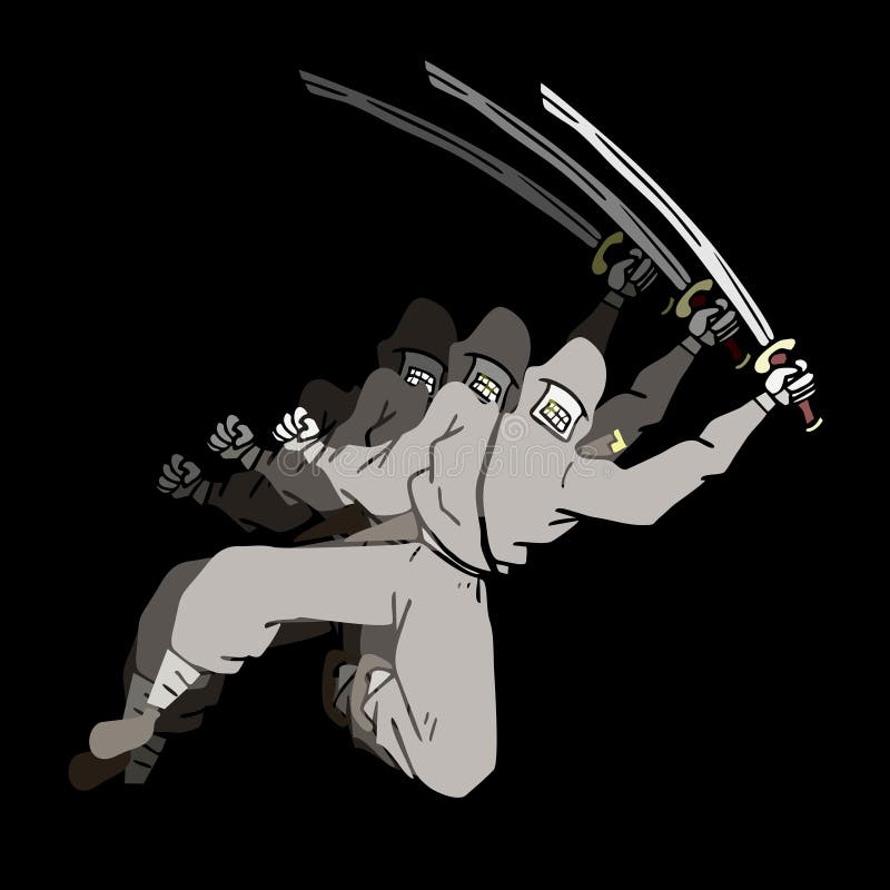 Motion ninja stock vector. Illustration of artistic, blade - 33794193