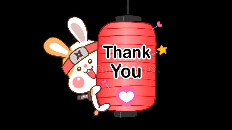 Ninja Rabbit with Lantern Animation Stock Footage - Video of cultural ...