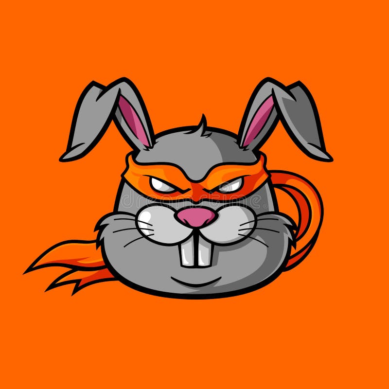 Ninja Rabbit Warrior Sketch Stock Vector - Illustration of vector, evil ...