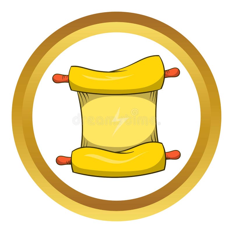 Ninja Scroll Vector Icon, Cartoon Style Stock Vector - Illustration of ...