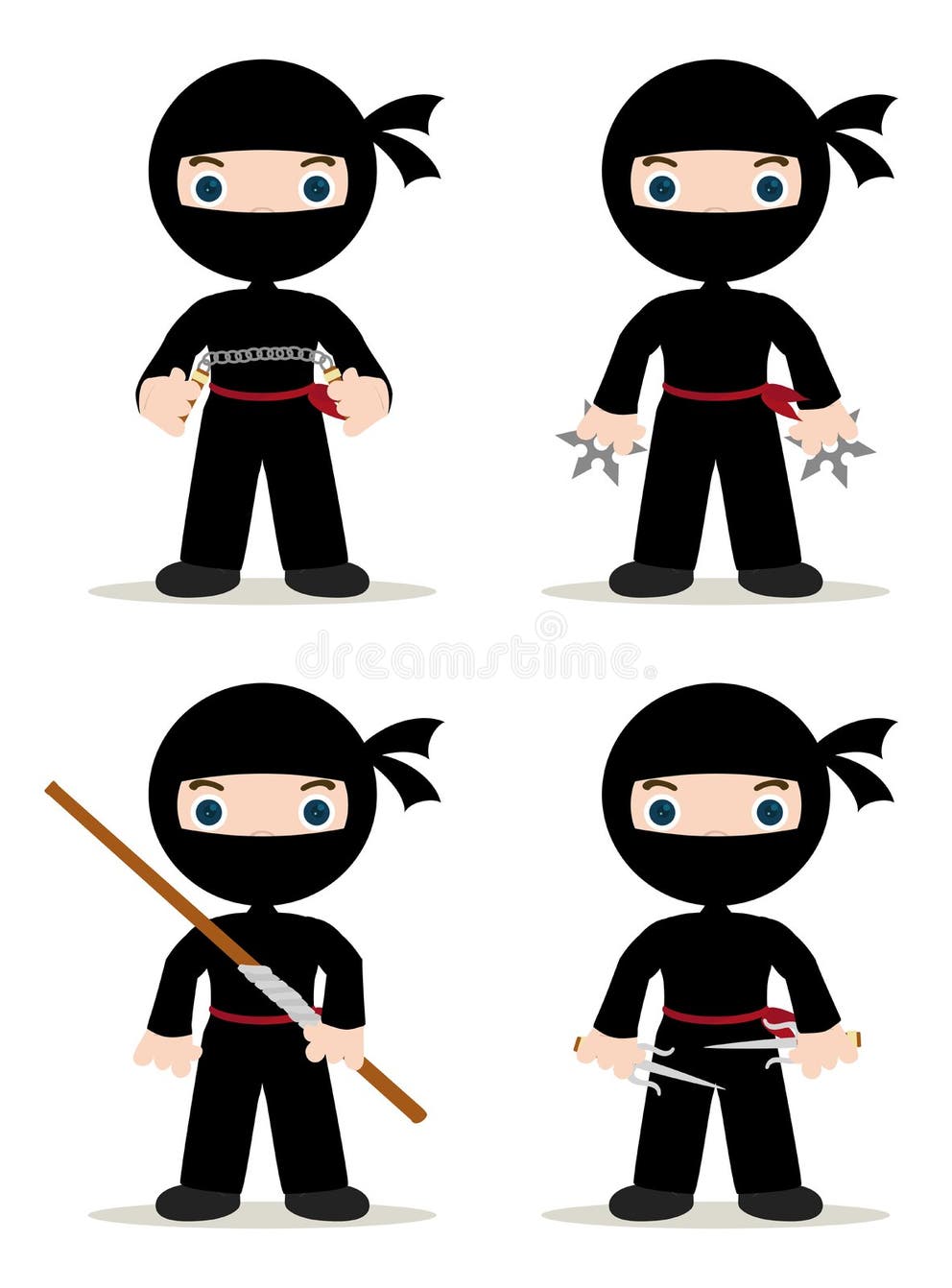 Cartoon Ninja Weapons Stock Illustrations – 216 Cartoon Ninja Weapons ...