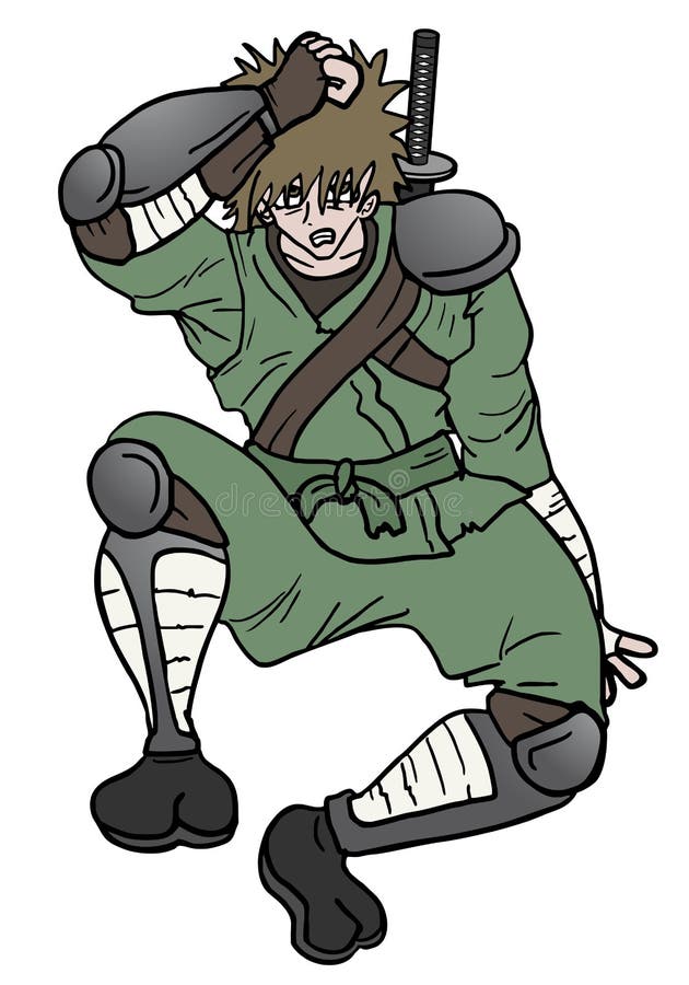 Ninja Sitting Stock Illustrations – 126 Ninja Sitting Stock ...