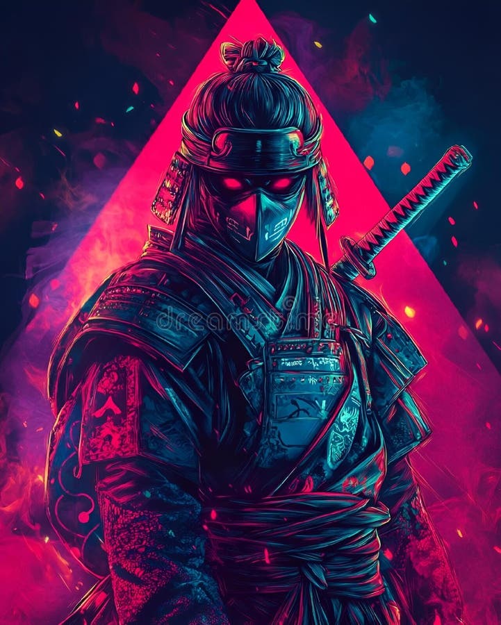 Ninja Sketch High Quality Hyper Realistic Illustrations Stock ...