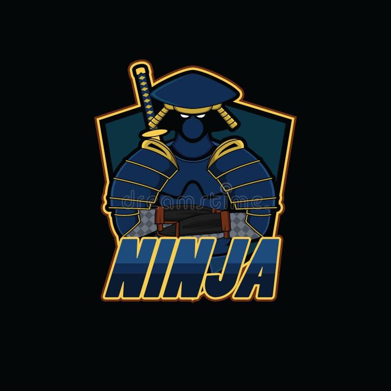 Ninja E Sport Team Gaming Logo Design Stock Vector - Illustration of ...