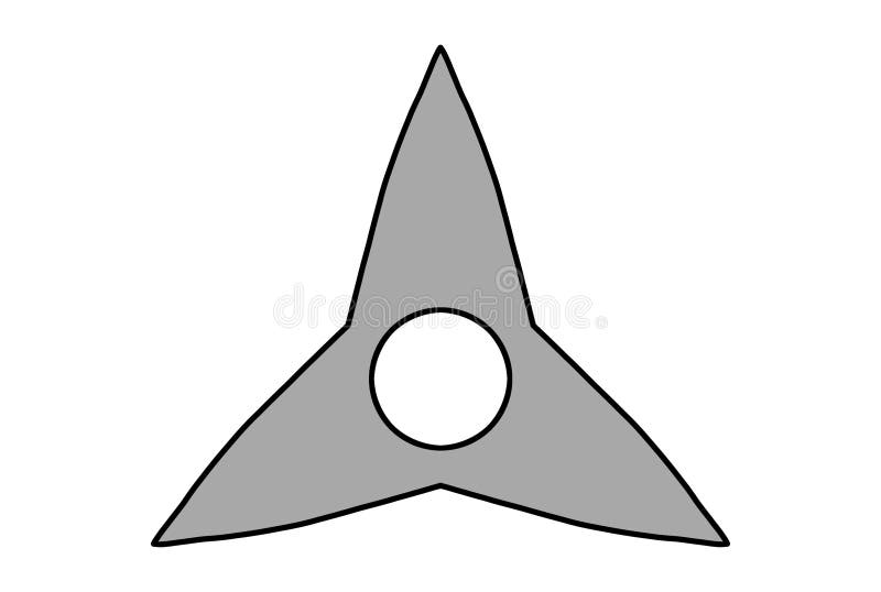 Ninja Star Fight Weapon Wheel Japanese Samurai Graphic Design Element ...