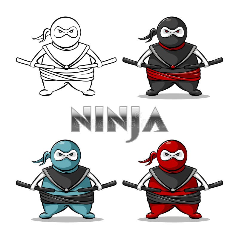 Ninja support. Kung fu stock vector. Illustration of ninjas - 109158029