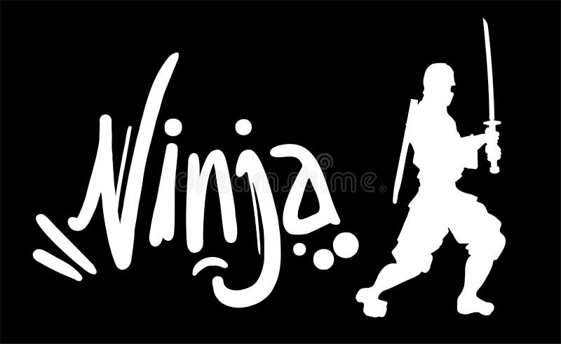 Ninja symbol stock vector. Illustration of sword, shuriken - 117534524