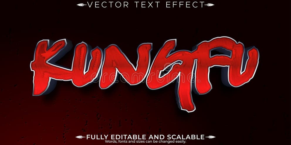 Ninja Text Effect, Editable Samurai and Blade Customizable Font Style ...