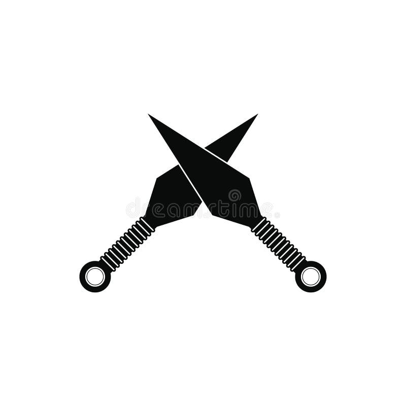 Kunai Icon, Simple Black Style Stock Vector - Illustration of ancient ...