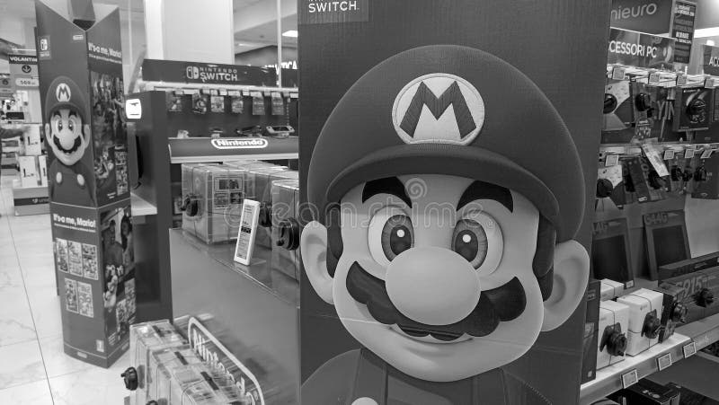 NINTENDO SWITCH Console Exhibitor with the Nintendo Character from the ...