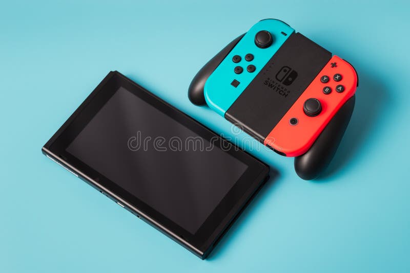 Nintendo Switch Game Console Copy Space Background. Editorial ...
