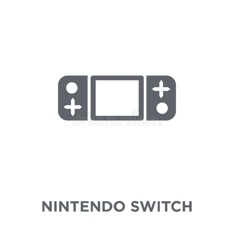 Nintendo Switch Vector Icon on White Background. Flat Vector Nintendo ...
