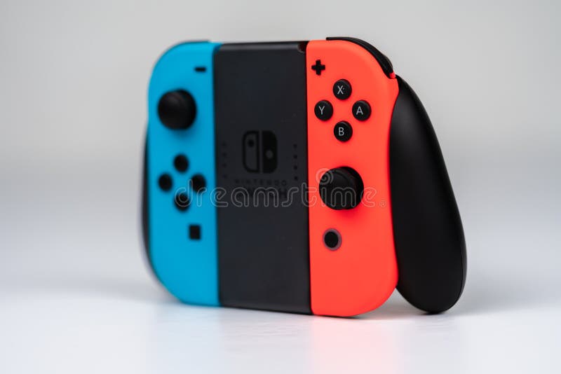 Nintendo Switch Joycon Controller Blue and Red Editorial Photo - Image ...