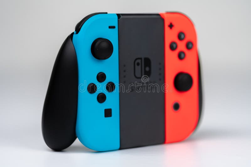 Nintendo Switch Joycon Controller Blue and Red Editorial Stock Image ...