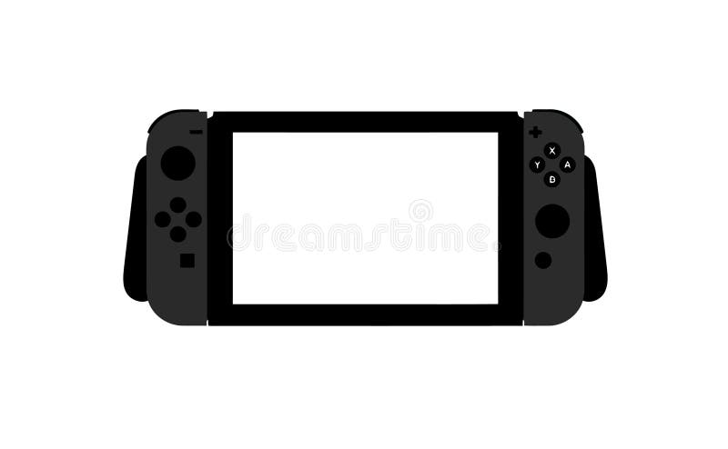 Nintendo switch silhouette stock vector. Illustration of entertainment ...