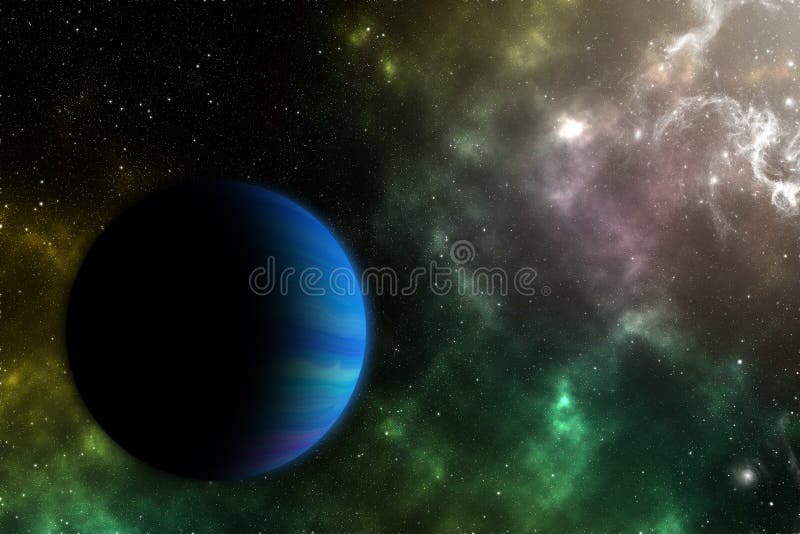 The Ninth Planet Nine stock illustration. Illustration of astronomy ...